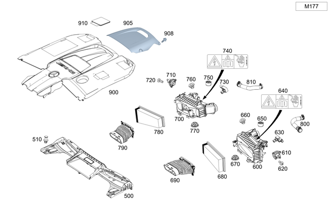 177-090-30-82 - Accordion Hose 2018-2025 Mercedes-Benz | Mercedes-Benz ...