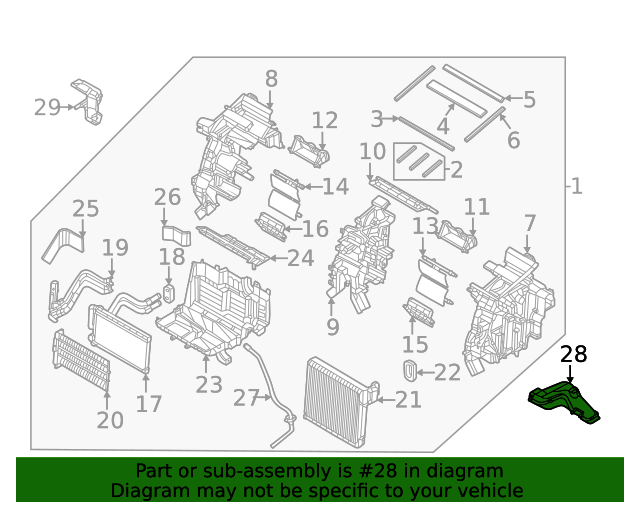 97282-R0000 - Side Duct 2022-2024 Kia Carnival | Kia.Parts Store