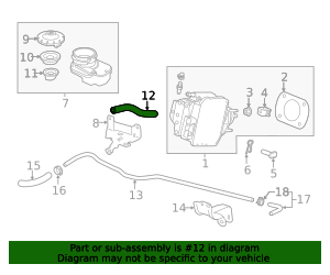 46672-TWA-A02 - Reservoir Hose 2020-2022 Honda Accord | Honda Parts Online