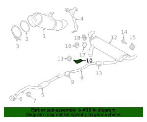 18-30-7-935-436 - Exhaust System Hanger Bracket 2019-2023 BMW ...