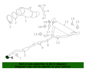 18-30-8-623-284 - Center Muffler Clamp 2016-2023 BMW | AutoNationParts.com