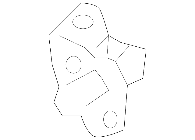 53717-0E020 - Side Support Plate For 2010-2015 Lexus | Lexus OE Parts