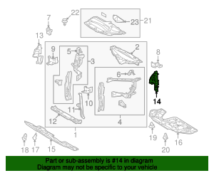 2010-2012 Lexus Deflector 53294-0E020 | OEM Parts Online