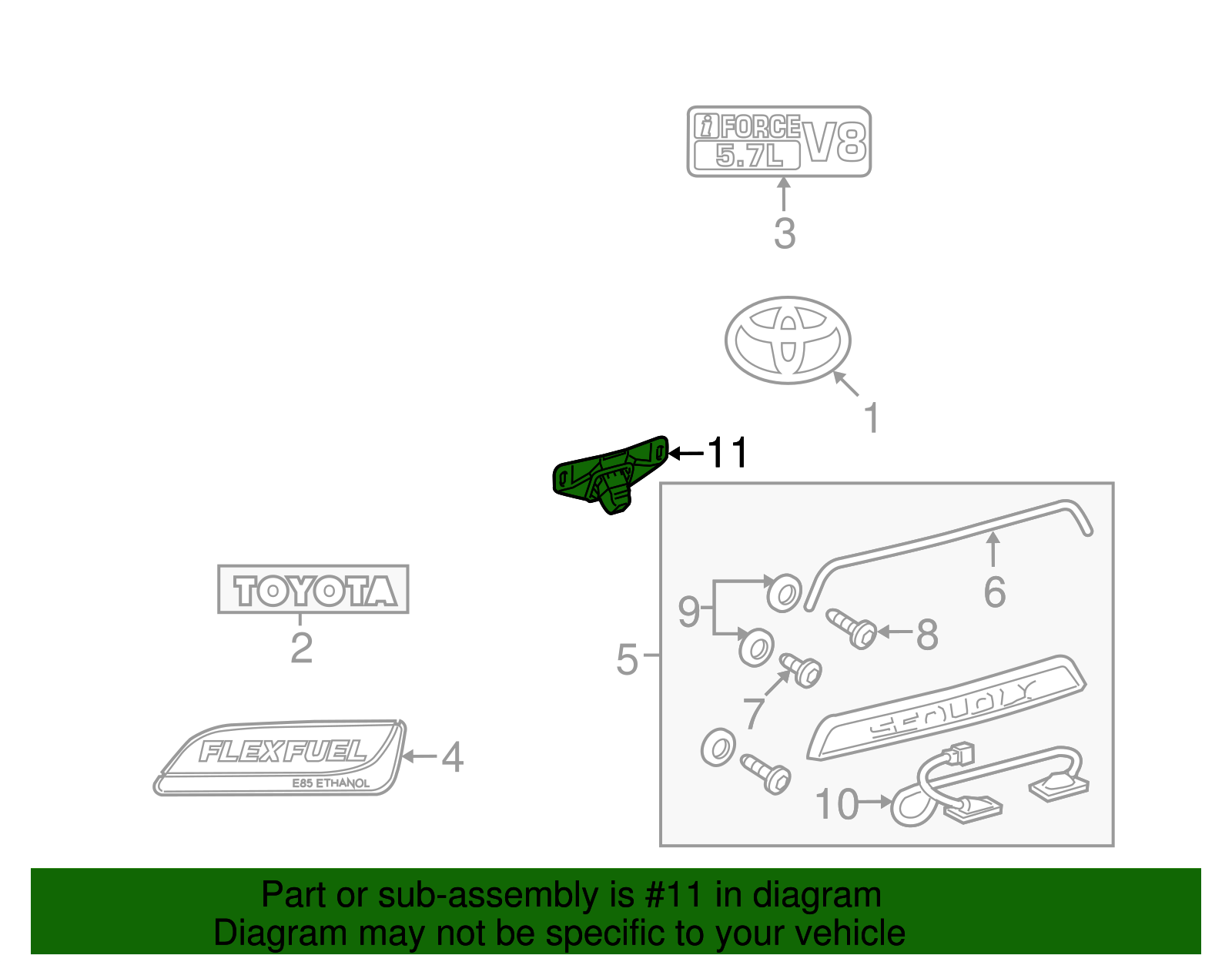 86790-0C060 - 2018-2022 Toyota Sequoia - Camera | Discount Parts Monster