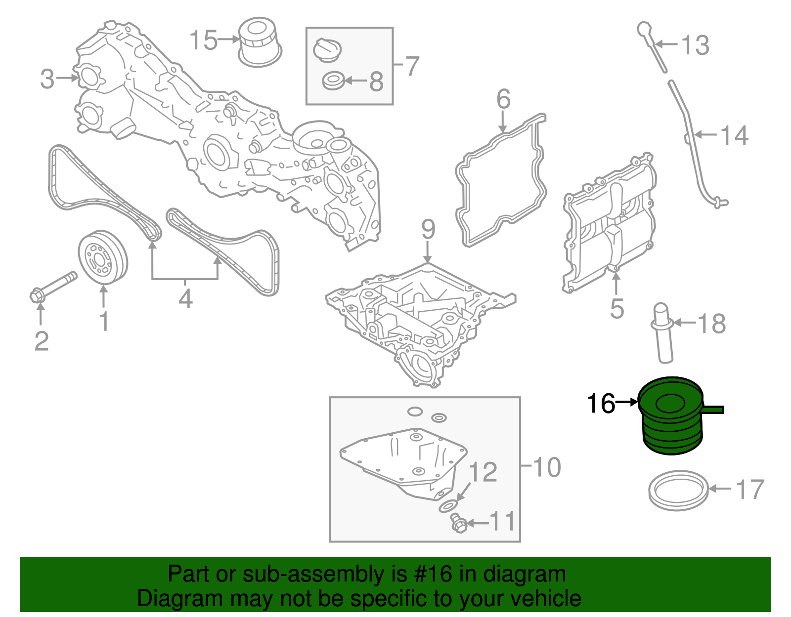 2014-2021 Subaru Oil Cooler 21311AA180 | Subaru Parts Guys