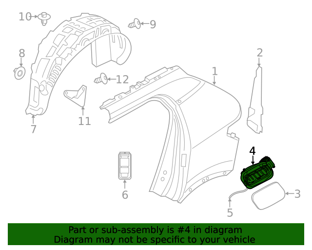 Genuine Fuel Pocket for 2019-2024 Volvo XC40 | Part# 32296804 | Over 30 ...