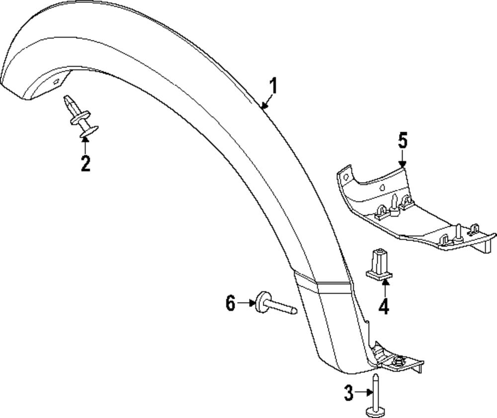 2023-2024 Ford F-250 Super Duty Wheel Opening Molding PC3Z-16038-BA | OEM Parts Online