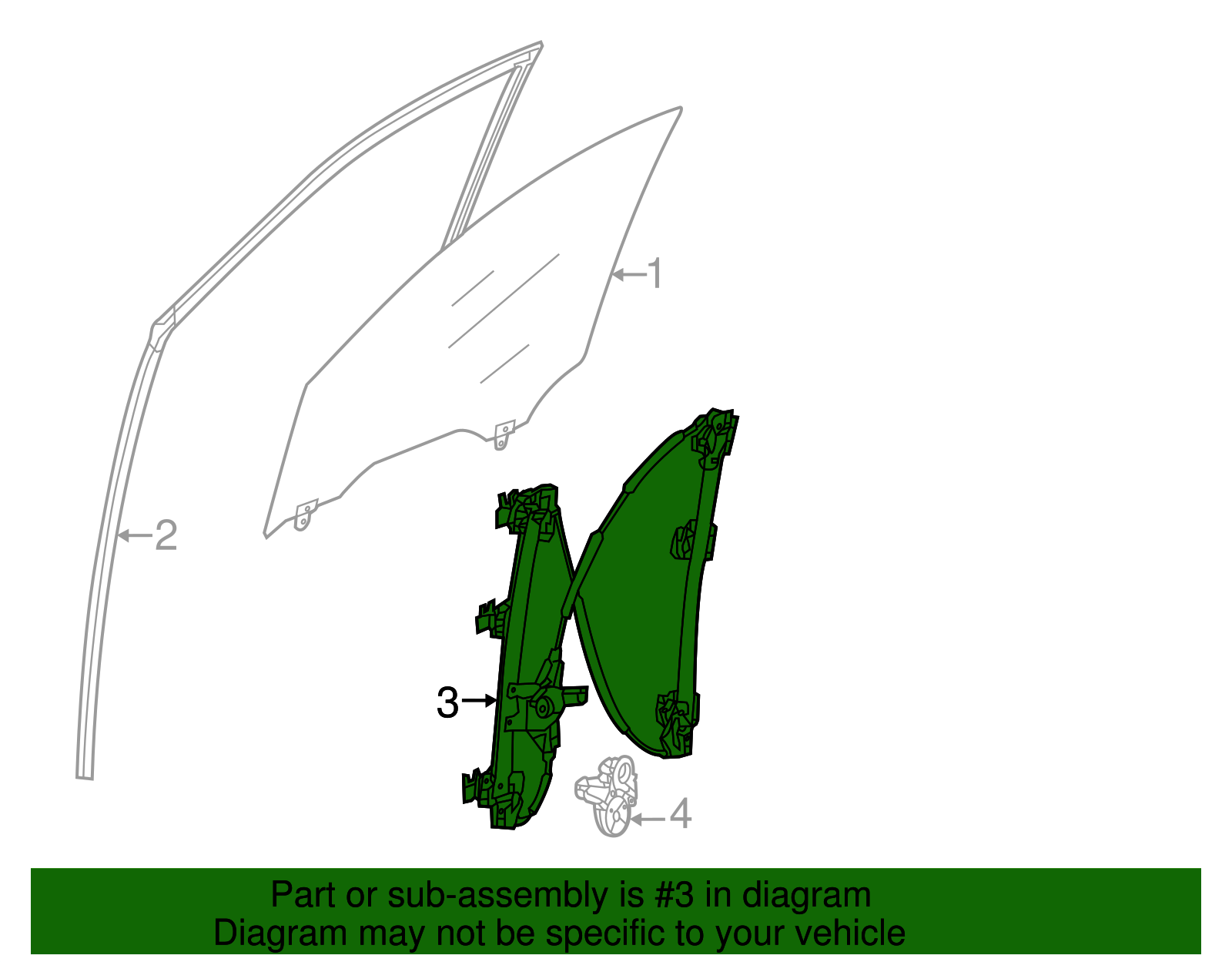 2013-2020 Infiniti Window Regulator 80720-3JA0A | OEM Parts Online