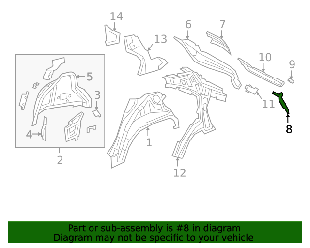 2019-2021 Lexus Trough 61621-76030 | OEM Parts Online