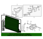 2013-2016 Cadillac Air Conditioning Condenser 22966150 GM ...