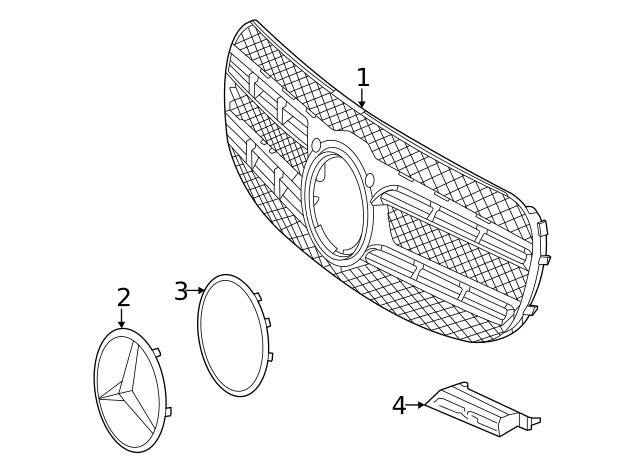167-888-71-00 - Emblem Base Plate 2021-2023 Mercedes-Benz ...