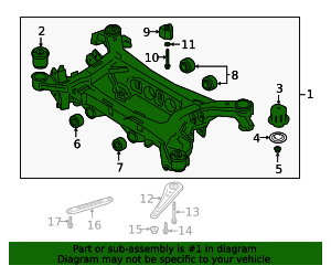 55405-J6205 - Cross-Member 2019-2020 Kia K900 | Kia.Parts Store