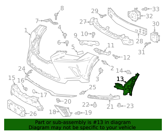 2018-2021 Lexus NX300 Engine Air Intake Hose 52822-78030 ...