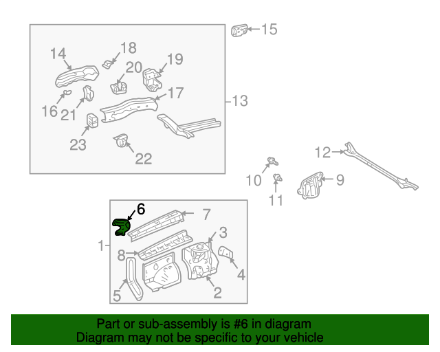 2002-2008 Toyota Plate 53718-06010 | OEM Parts Online