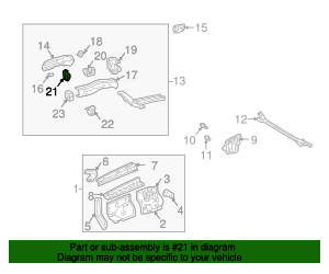 57152-06010 - Front Reinforced - 2002-2018 Toyota | OEM Genuine Toyota ...