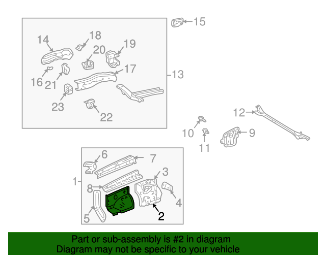 53712-06020 - Front Panel - 2002-2008 Toyota | OEM Genuine Toyota Parts