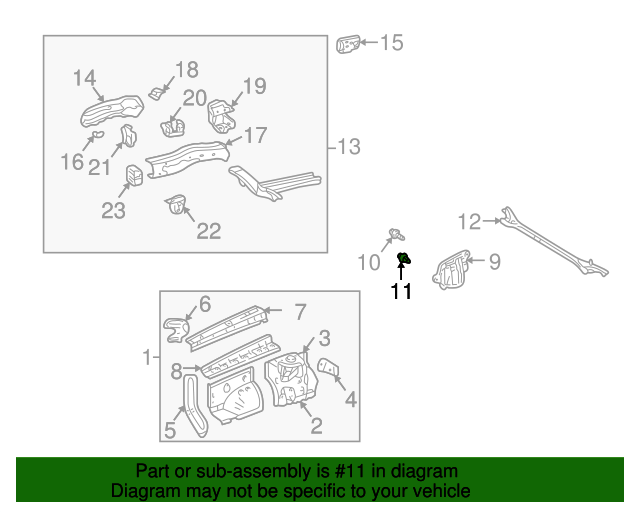Seal Clip - Toyota (90467-08180)