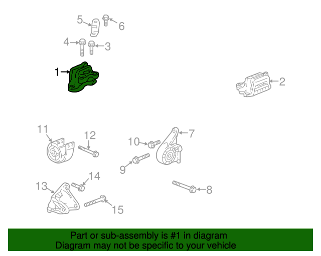 2019-2020 GM Motor Mount Replaces Part Number 84499833 84624770 ...
