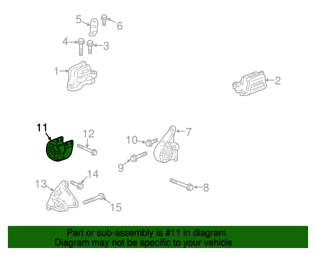 2017-2020 GMC Acadia Trans Mount 84143369 | GMPartsDirect.com