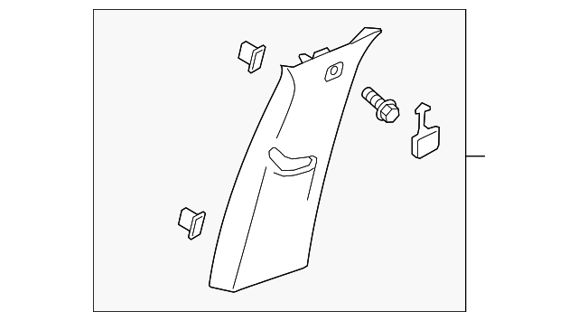 2018-2020 Chevrolet Traverse Upper Center Pillar Trim 84229119 ...