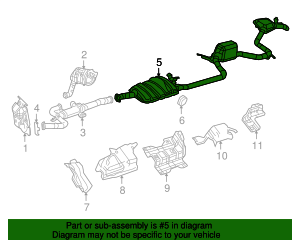 Muffler 68577220AA | Mopar Estores