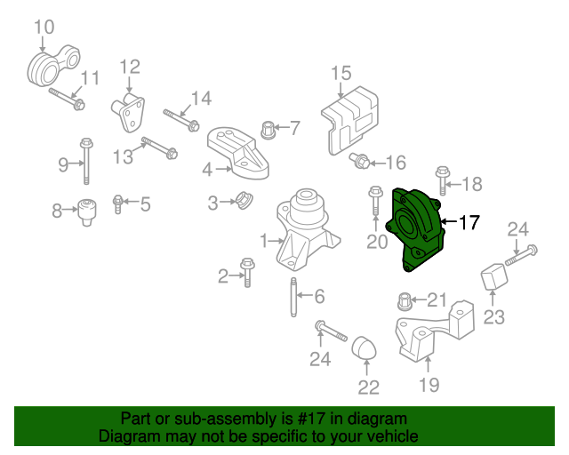 2006-2009 Ford Trans Mount 6H6Z-6038-BA | OEM Parts Online