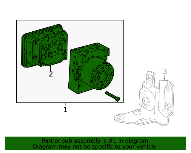 23354053 - Electronic Brake Control Module Assembly with Brake Pressure ...