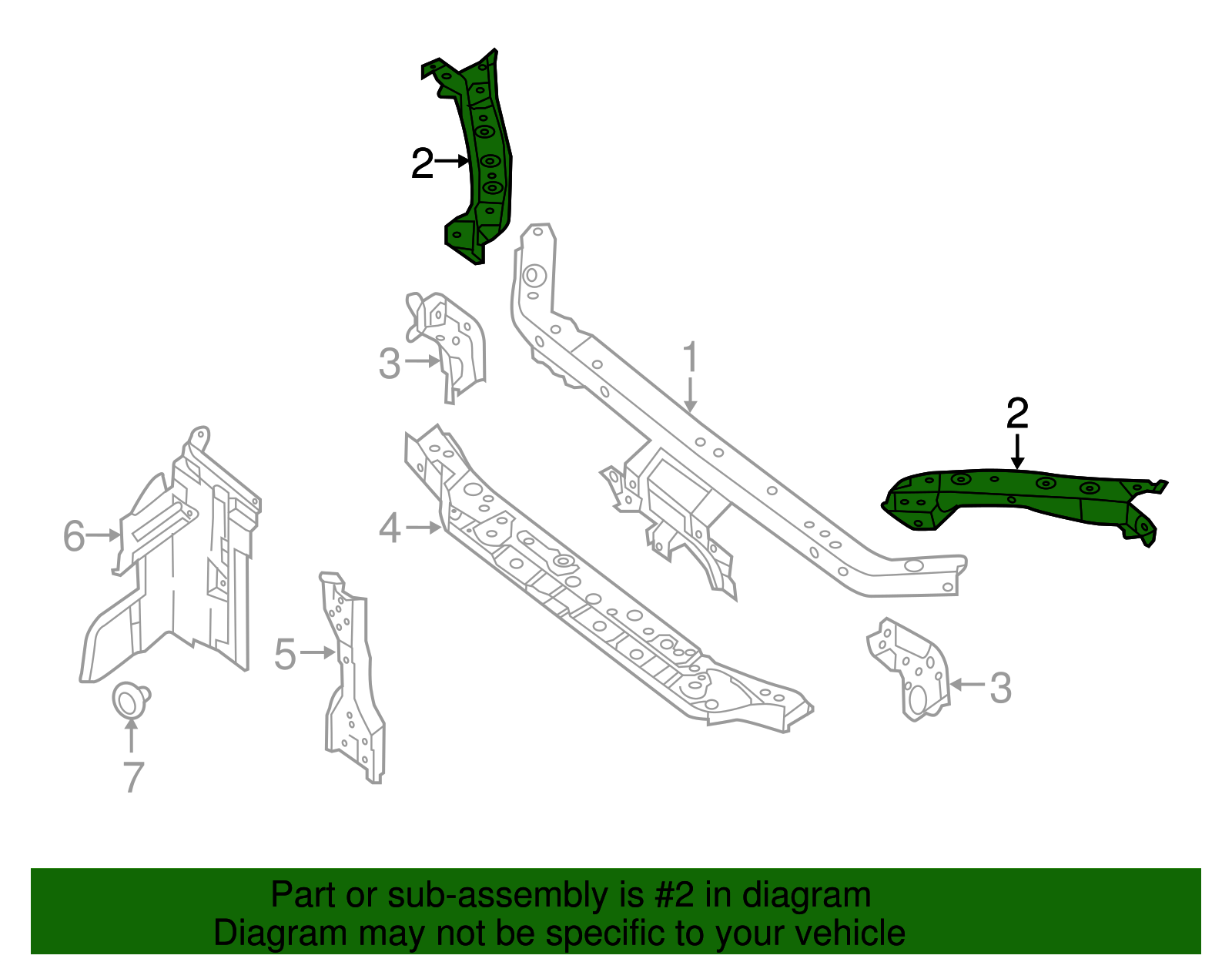 2017-2019 Nissan Sentra Outer Support F2512-3ZLMA | Bill Kay Nissan Parts
