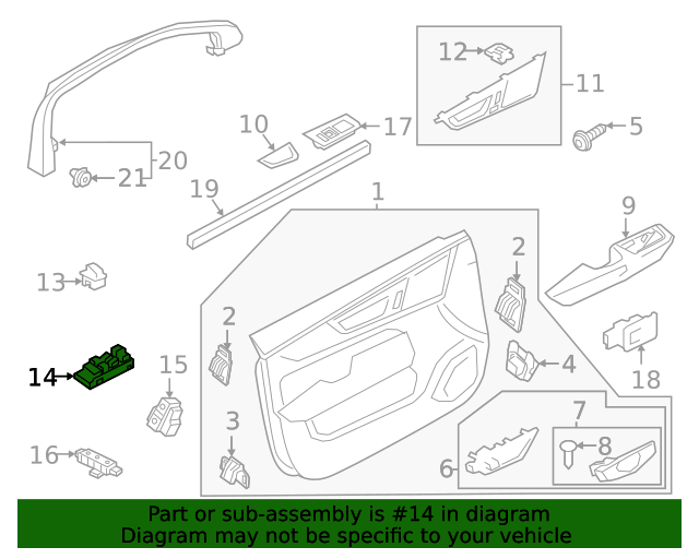 31433407 - Window Switch - 2016-2021 Volvo | Volvo OEM Parts Direct
