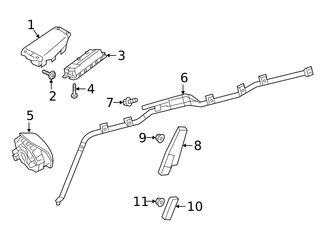 463-860-31-01 - Head Air Bag 2019-2023 Mercedes-Benz | Mercedes-Benz ...