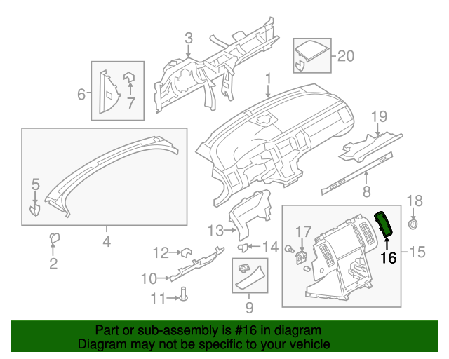 2009-2019 Ford Flex Panel 8A8Z-7404335-A | Varsity Ford