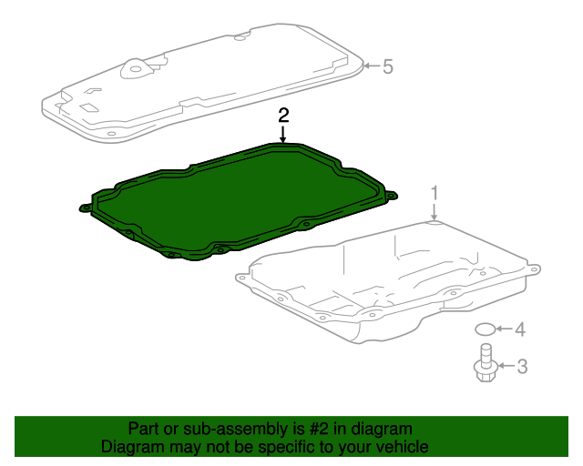 2016-2023 Toyota Tacoma Pan Gasket 35168-04010 | Toyota Parts Center