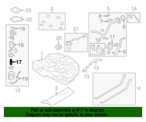 2011-2016 Kia Fuel Pump 31111-3S400 | TascaParts.com