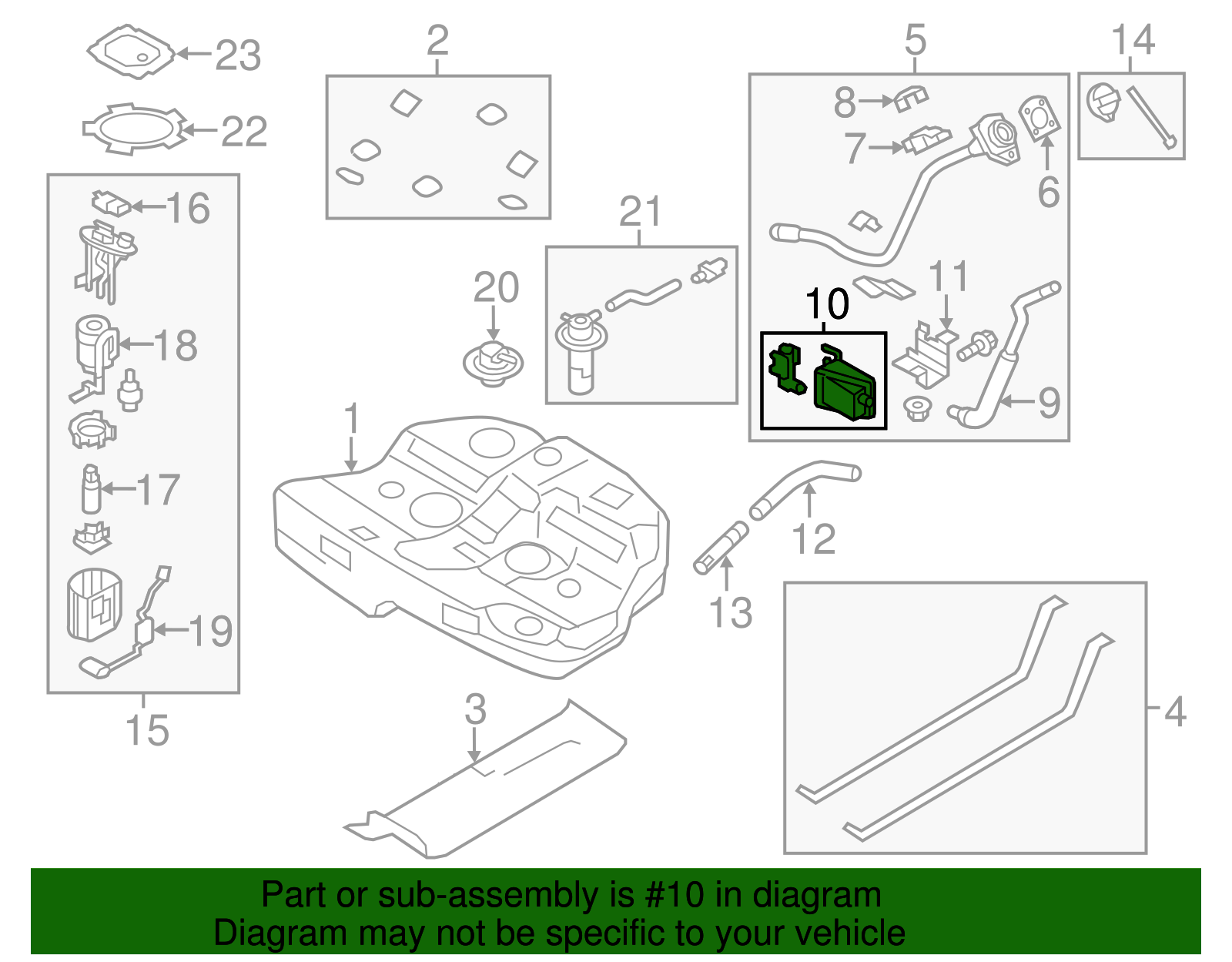 2011-2019 Kia Vapor Canister Filter 31454-3R000 | Retail Performance ...