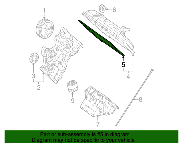 2008-2015 Smart Fortwo Valve Cover Gasket 1320160021 | MB Parts Store