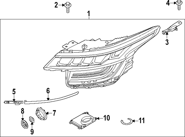 2021 Kia Seltos Headlamp Assembly Trim 92137 Q5200 | TascaParts.com