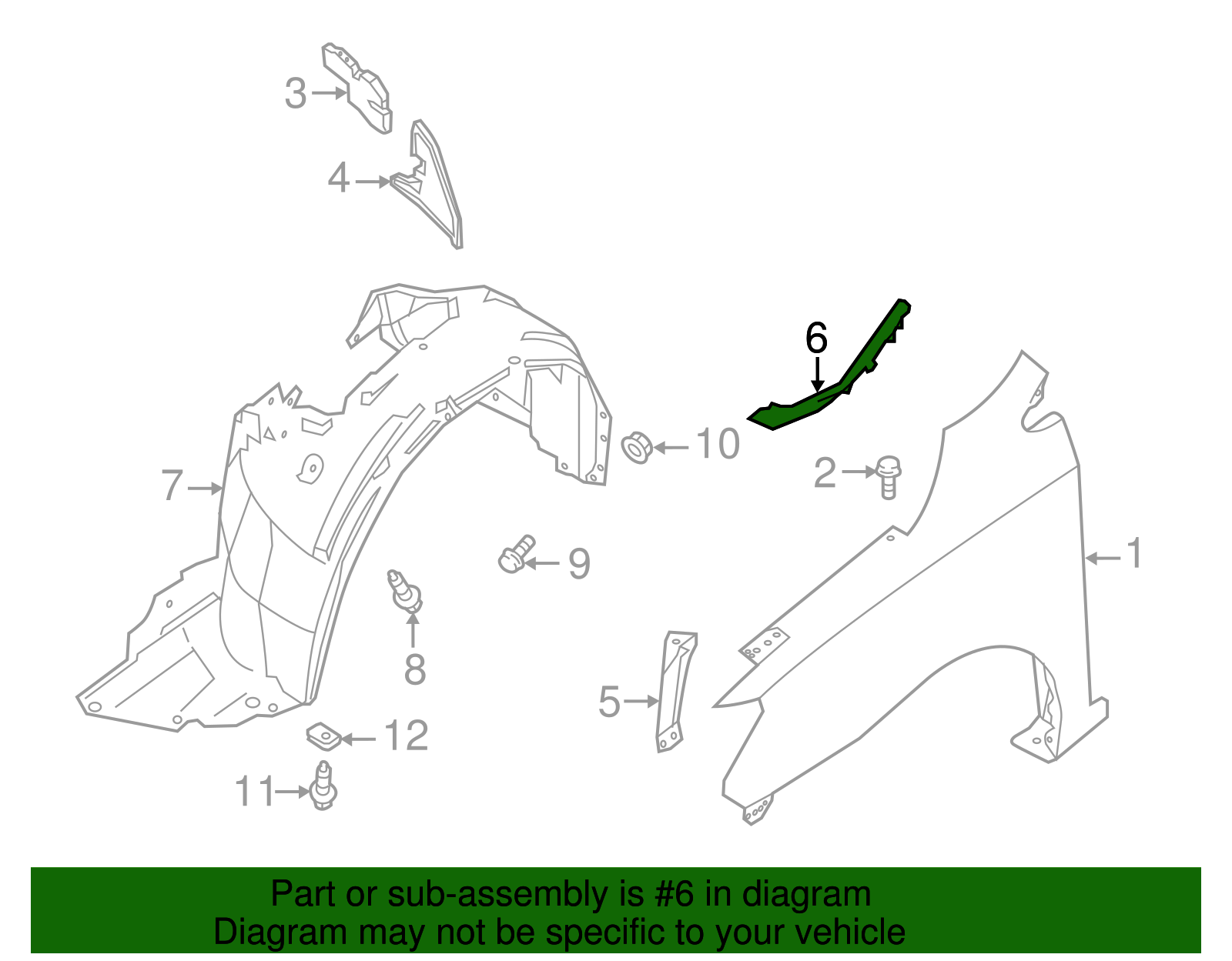 2013-2019 Nissan Sentra Upper Cover 66894-3SG0A | Bill Kay Nissan Parts