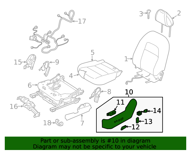 2019-2022 Nissan Altima Outer Cover 87380-6CA2A | Nissan Parts Plus