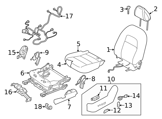 87351-6CA3A - Seat Track 2019-2024 Nissan Altima | AutoNationParts.com