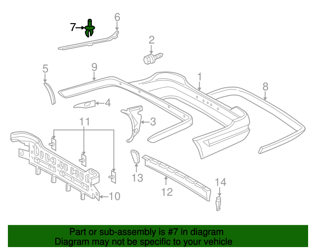 000-990-99-92 - Rear Rail Rivet 1998-2003 Mercedes-Benz | Mercedes-Benz ...