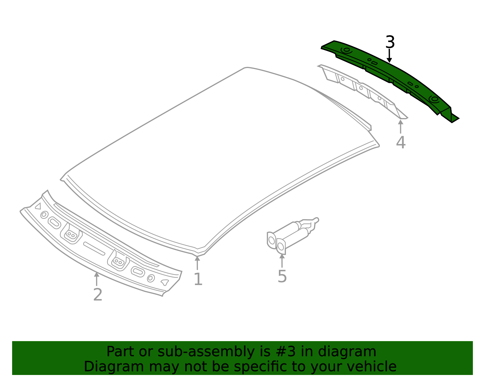 83A-817-985 - Rear Header 2019-2024 Audi Q3 | Audi OEM Parts