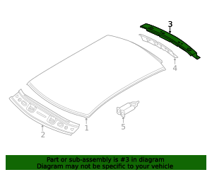 83A-817-985 - Rear Header 2019-2024 Audi Q3 | Audi OEM Parts