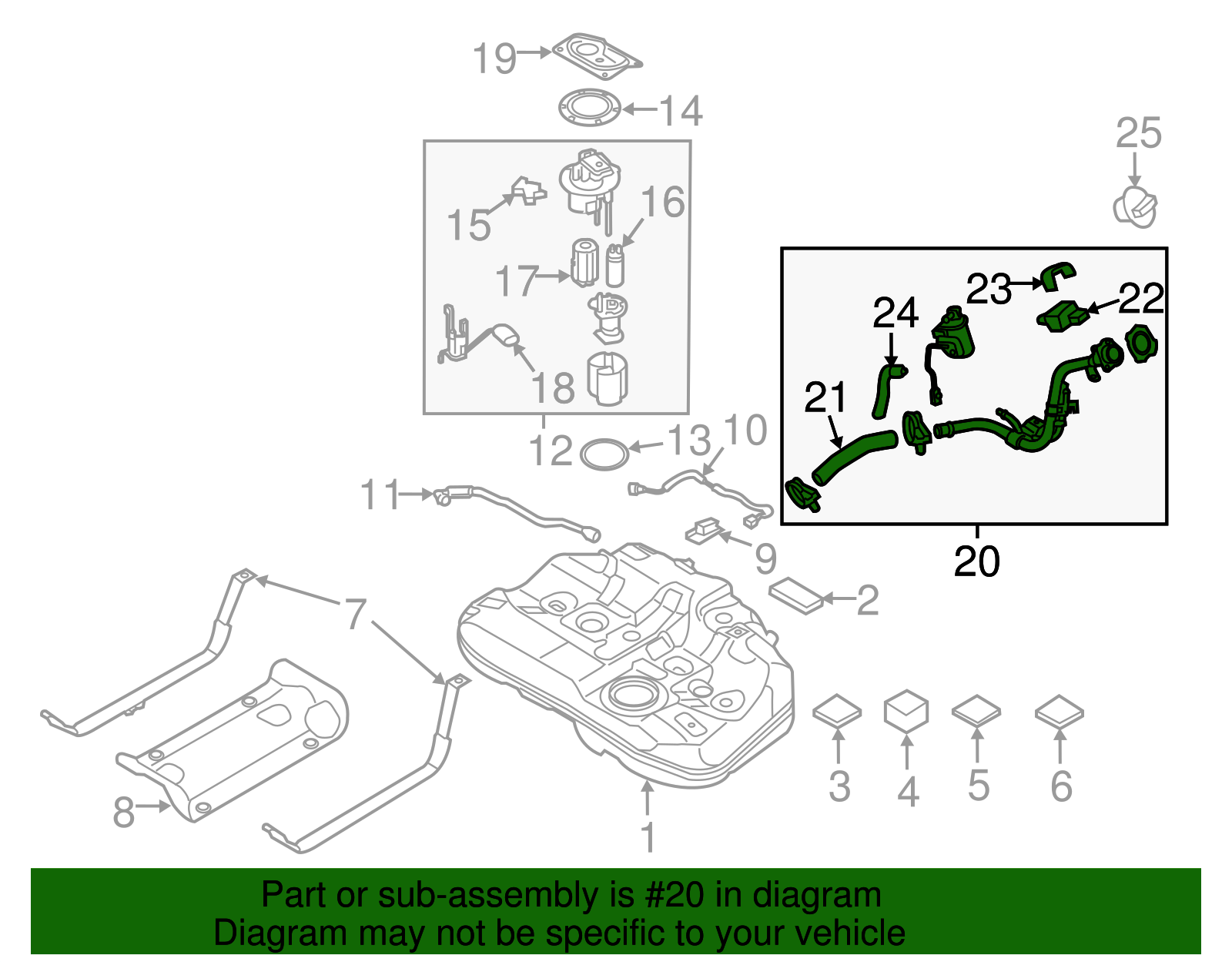 2015-2019 Hyundai Sonata Filler Neck 31030-C2500 | OEM Parts Online
