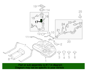 31112-C2500 - Fuel Filter 2015-2019 Hyundai Sonata | AutoNation Parts