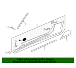 2016-2025 GM Rocker Panel Molding Clip 11547211 GM | GMPartsDirect.com