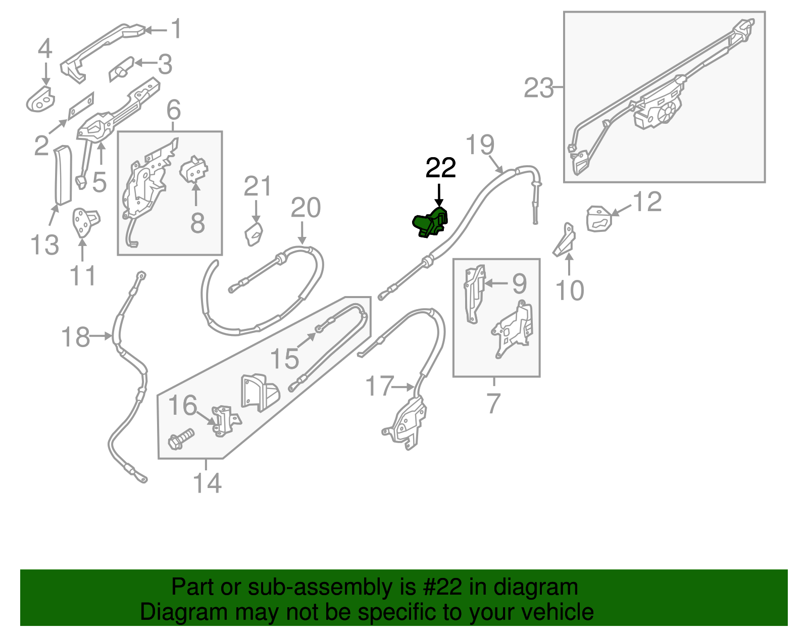 2011-2017 Nissan Quest Slide Motor 82560-1JA0A | Team Nissan Inc.
