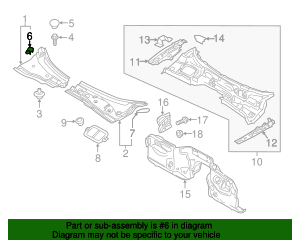 2016-2023 Mazda MX-5 Miata Cowl Grille Protector N243-50-794 | Florida ...