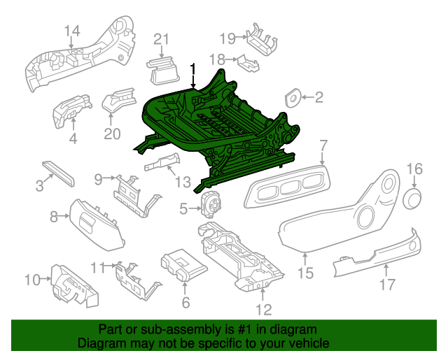 000-910-44-10 - Seat Adjuster 2014-2020 Mercedes-Benz | AutoNationParts.com