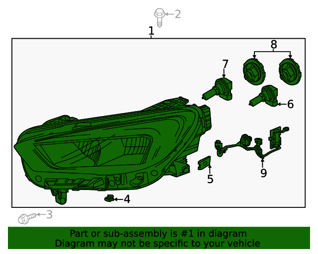 Headlamp 42848830 GM | GMPartsDirect.com