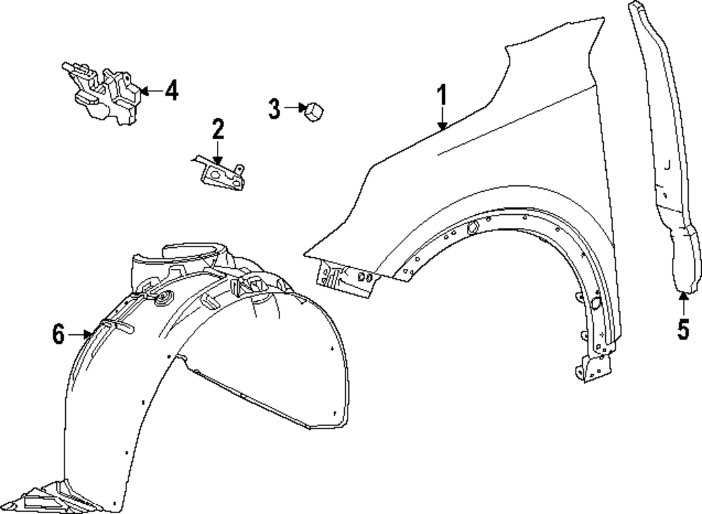 2024-2025 Buick Envision Fender 26378959 GM | GMPartsDirect.com